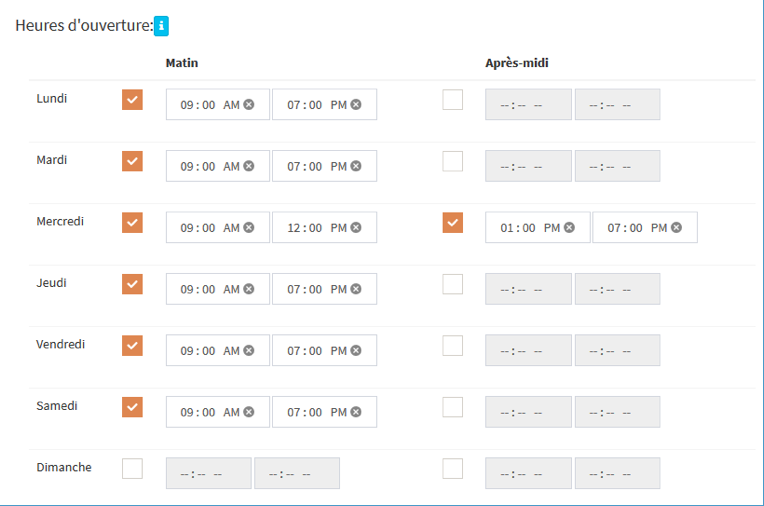 3.1.2 Heures d’ouverture – EasyOrder Wiki