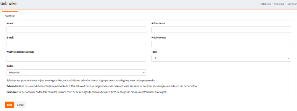 3.3.1 Beheer gebruikers – EasyOrder Wiki