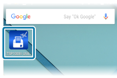 2. Selecteer de printer van TSP100III Utility en open het instellingenscherm – EasyOrder Wiki