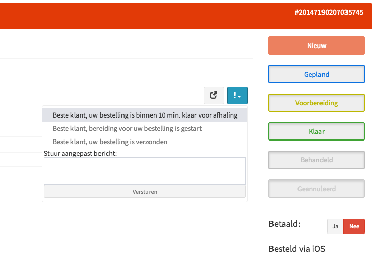 11. Push Berichten / klantenberichten – EasyOrder Wiki